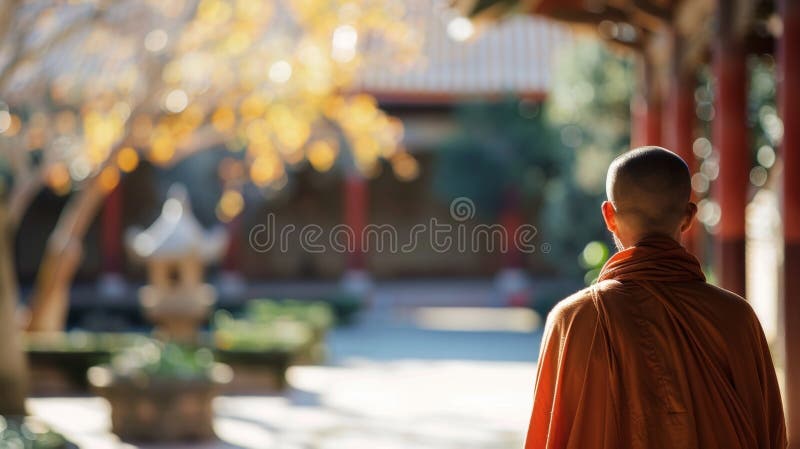 A Glimpse into a Traditional Monastery with Monks Practicing ...