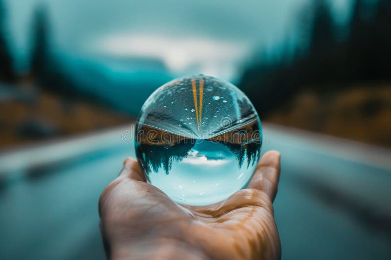 Glimpse into an Uncertain Future Stock Illustration - Illustration of ...