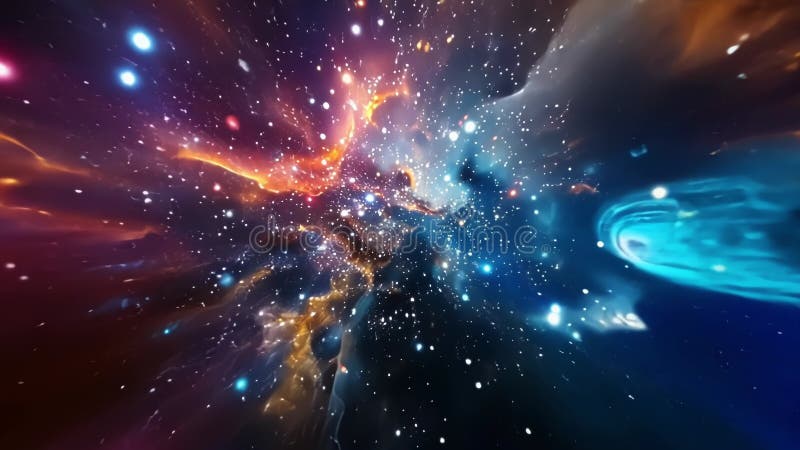 A Glimpse into the Void of Space with Particles Tered Throughout and ...