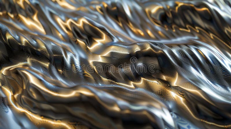 Glinting Waves the Foil Resembles a Sea of Glinting Waves As Light ...