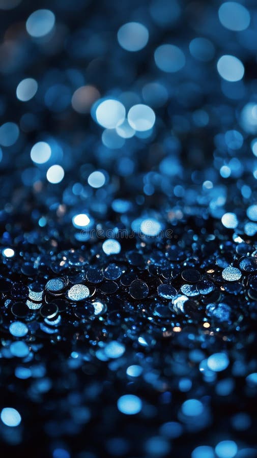 Glistening Blue Fabric with Sparkling Texture Under Soft Lighting ...