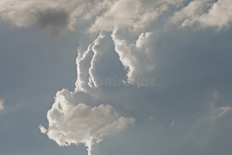 Glistening bulky clouds stock photo. Image of grey, cloud - 98319538