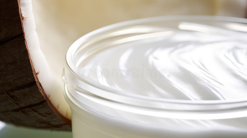 Glistening Coconut Oil Texture Stock Illustration - Illustration of ...