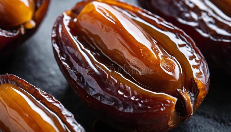 Glossy Dates Closeup stock illustration. Illustration of sweet - 349181087