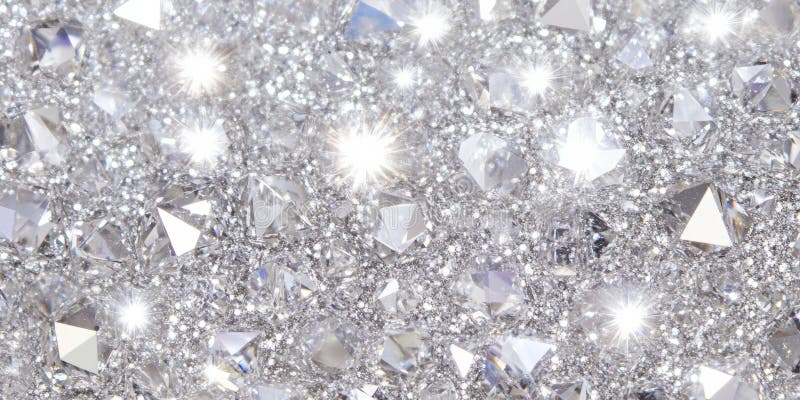 A Glistening Diamond Surface with Tiny Facets that Reflect Light in All ...