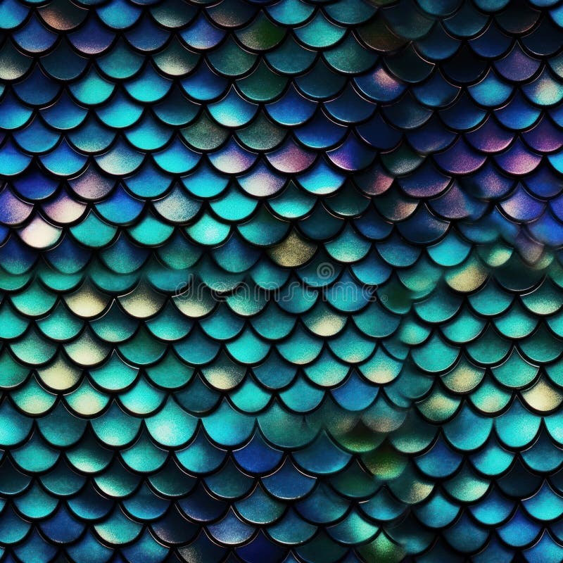 Glistening Fish Scales in Geometric Pattern . Stock Illustration ...