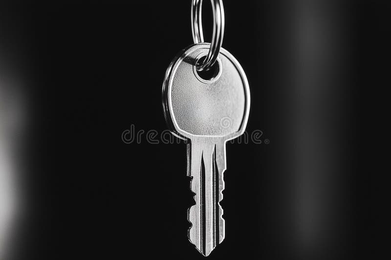 Glistening House Keys Dangle from a Keychain, Creating an Intriguing ...