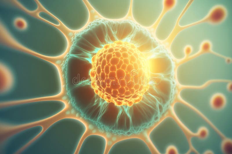 Glistening Human Cell Illustration, 3d Render, Imaginative Stock ...