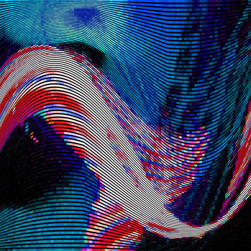 Glitch Abstract Background stock vector. Illustration of distortion ...