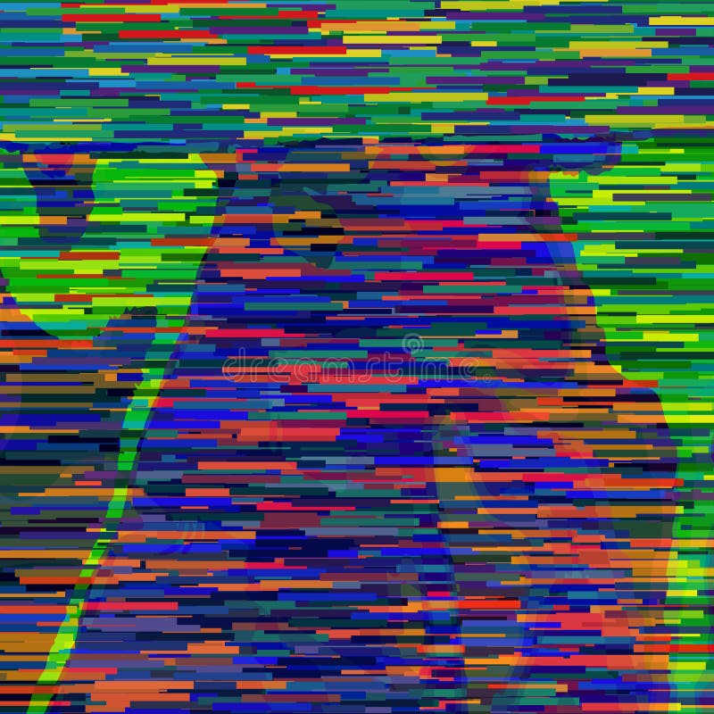 Glitch Abstract Background stock vector. Illustration of display ...