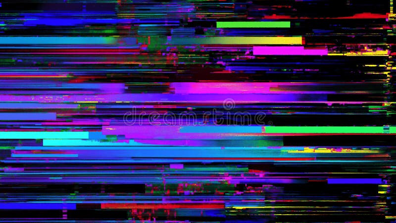 Glitch Art Background with Vibrant Pixelated Lines Stock Photo - Image ...