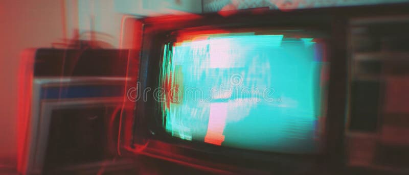 VHS Glitch Effect, Ai Generated Stock Photo - Image of flickers, static ...