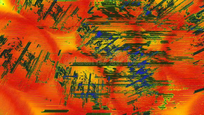 Glitch Art, Futuristic VJ Asset, Psychedelic Interference Imitation ...