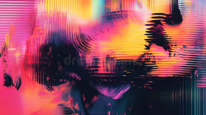 Glitch Art Patterns Inspired by Vibrant Motifs in Digital Abstraction ...