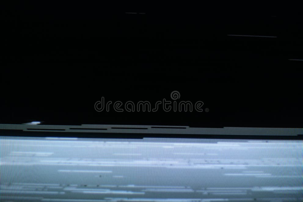 Glitch TV Screen. Original Analog Error on TV Screen Stock Photo ...