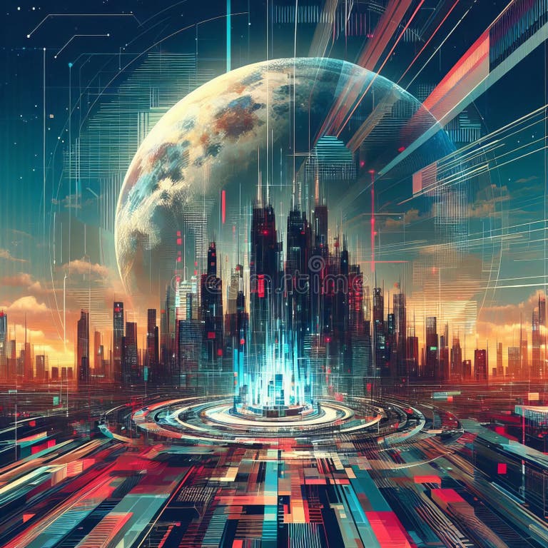 Glitch Art a Visual Art Form that Uses Digitalerrors Pixelated Stock ...