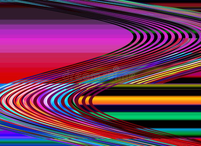 Glitch Background. Computer Screen Error. Digital Pixel Noise Abstract ...