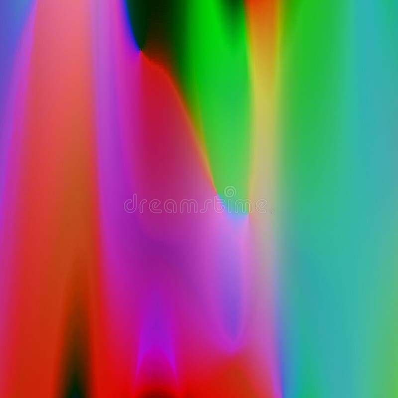 Glitch Background with Shiny Glowing Blurred Colors Flow Stock Vector ...