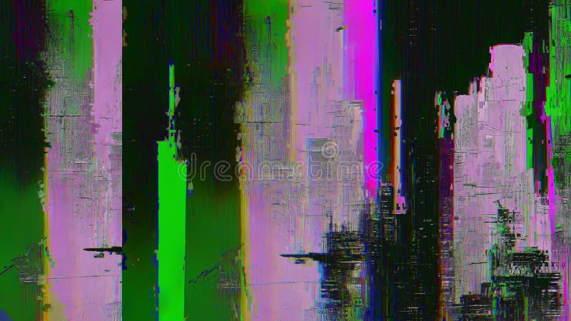 Glitch Background Overlay, Distorted Noise, Interference Imitation ...