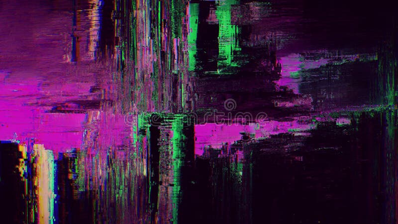 Glitch Background Overlay, Distorted Noise, Interference Imitation ...