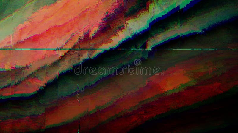 Glitch Background Overlay, Distorted Noise, Interference Imitation ...