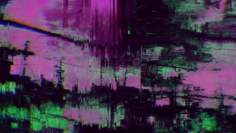 Glitch Background Overlay, Distorted Noise, Interference Imitation ...