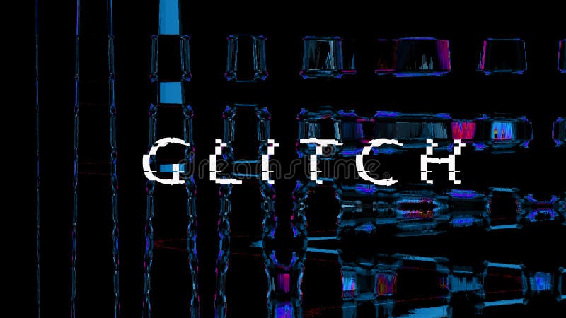 Glitch Background. System Crash. Broadcast Error. Technical Problem. 3D ...