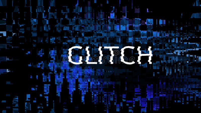 Glitch Background. System Crash. Broadcast Error. Technical Problem. 3D ...