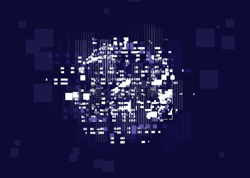 Glitch Background. White Strokes and Lines Designs for Banners, Web ...