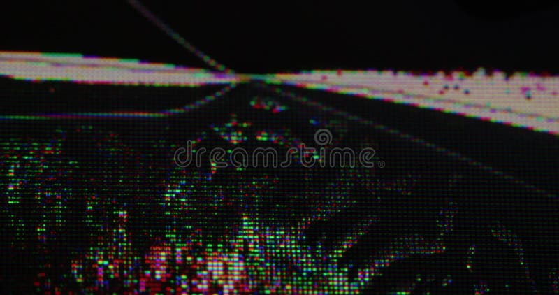 Glitch Blur Broken Pixels Black Surface LSD Screen Stock Footage ...