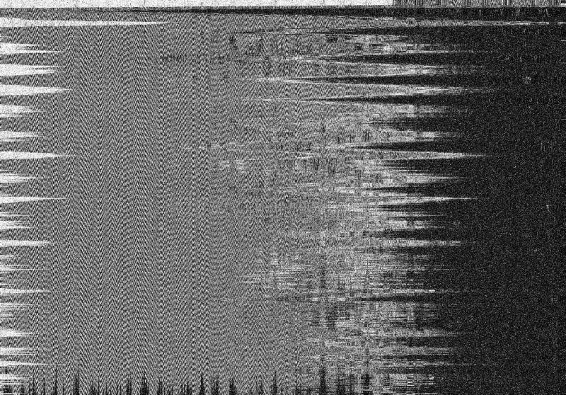 Old Video Template. No Signal. Static TV Noise, Bad TV Signal Stock ...