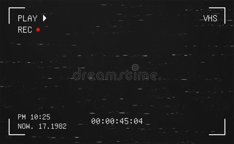 Glitch Camera Effect. Retro VHS Background. Old Video Template. No ...