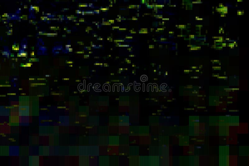 Glitch Digital Screen Pattern Abstract, Design Stock Illustration ...
