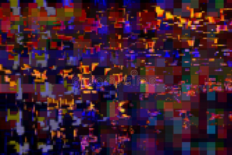 Glitch Digital Screen Pattern Abstract, Grunge Artifact Stock ...