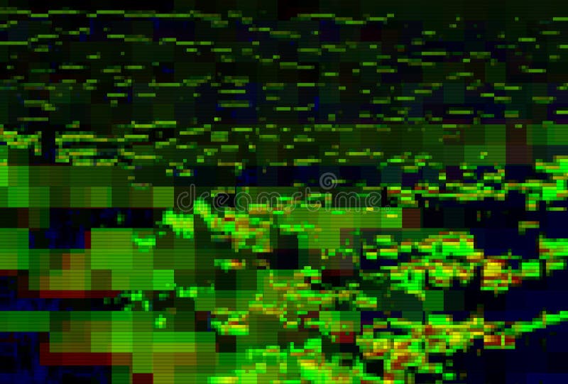 Glitch Digital Screen Pattern Abstract, Pixel Graphic Stock ...