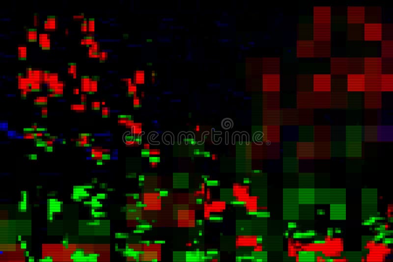 Glitch Digital Screen Pattern Abstract, Shape Stock Illustration ...