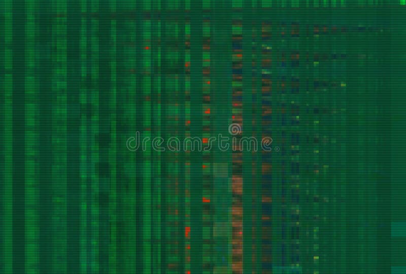 Glitch Digital Screen Pattern Green, Abstract Artifact Stock ...