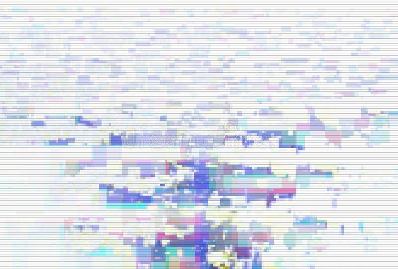 Glitch Digital Screen Pattern White, Grunge Distortion Stock ...