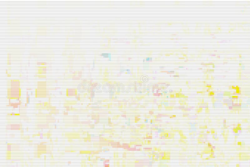 Glitch Digital Screen Pattern White, Interference Stock Illustration ...