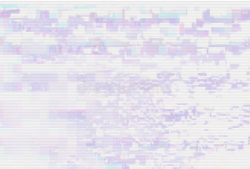 Glitch Digital Screen Pattern White, Interference Pixel Stock ...