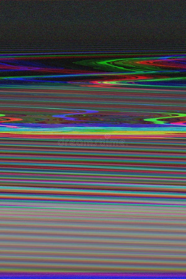 Glitch Rainbow Background. Wallpaper Illustration Of Screen Error ...