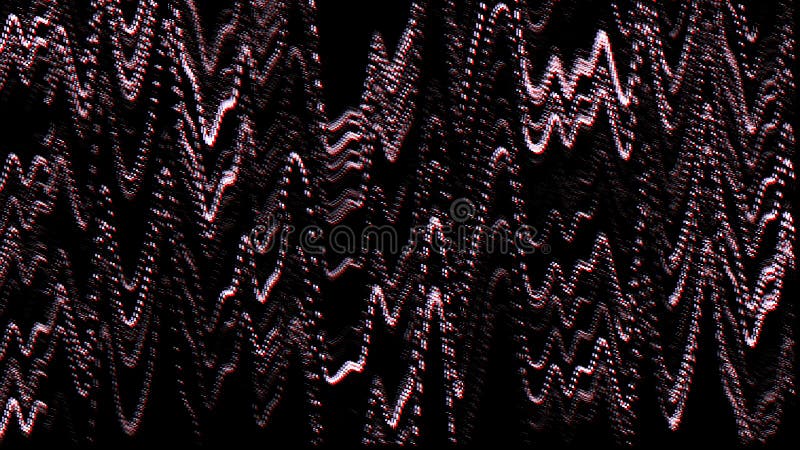 Glitch Distorted Style Wavy Background. Digital Modern Effect of ...