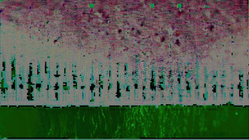 Glitch Distortion Digital Artifacts Pixel Noise Stock Image - Image of ...