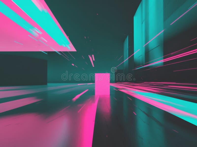 Glitch Distortion Effect Moment with Contrasts with Distortion Stock ...