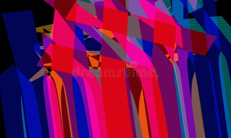 Glitch E Letter on Black Background. Stock Illustration - Illustration ...