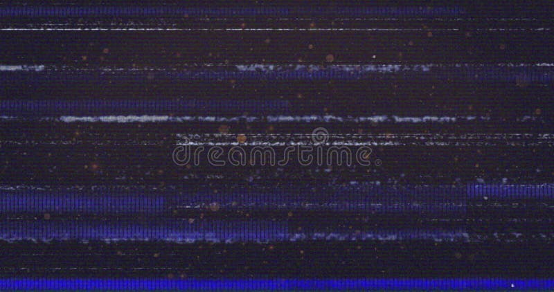 Glitch Effect Animation with Static Noise and Horizontal Lines Over ...