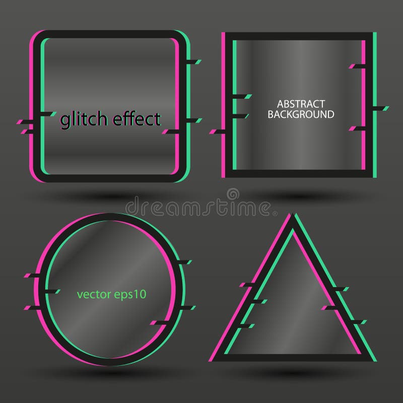 Glitch Effect-background for Banner Transparent Vector Stock Vector ...
