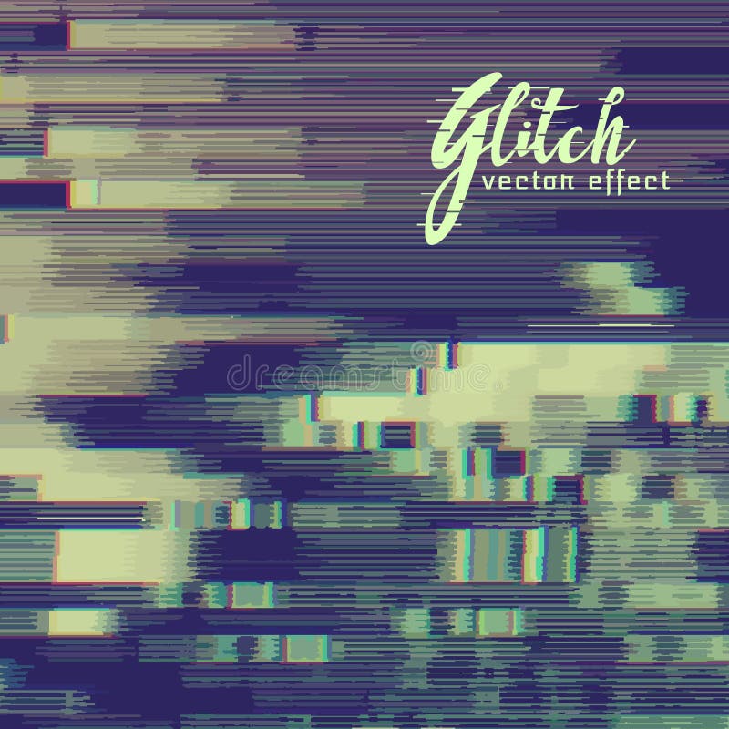 Glitch Effect Background with Distortion Stock Vector - Illustration of ...