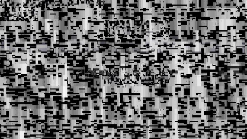 Glitch Effect of a Broken TV. Video for Visual Effects and for Use As a ...