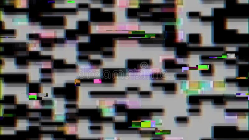 Glitch Effect of a Broken TV. Video for Visual Effects and for Use As a ...